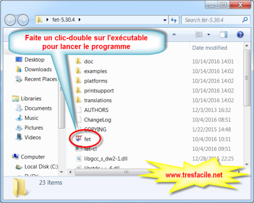 1- Présentation du logiciel FET timetabling – Très Facile