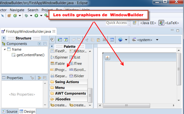 Interface graphique avec WindowBuilder – Très Facile