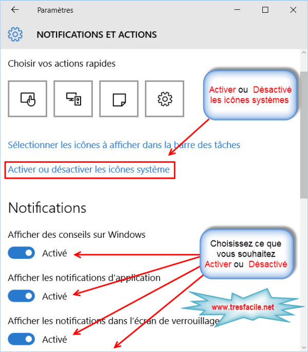 Activer ou Désactiver le Centre de Notification de Windows 10 – Très Facile