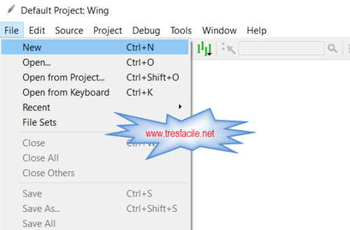 3- Création d’un premier programme Python avec Wing – Très Facile