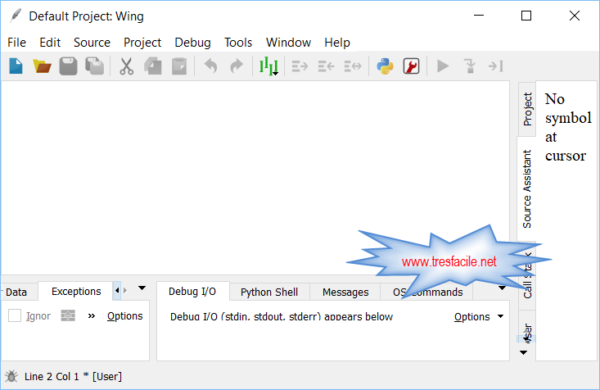 3- Création d’un premier programme Python avec Wing – Très Facile