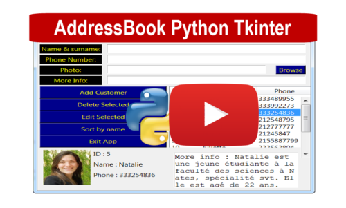 Projet Python : Créer un carnet d’adresse ( Adress Book) – Très Facile