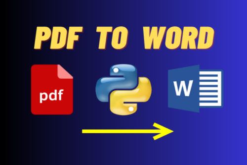 Convertir Un PDF En Un Document Word Avec Python – Très Facile