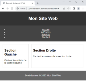 Layout HTML – Très Facile
