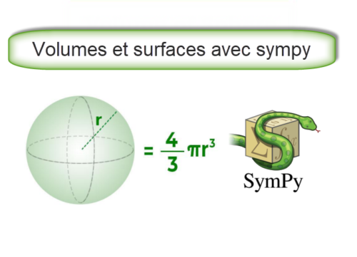 Calcul d’aires et des volumes avec sympy – Très Facile