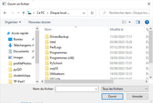 La classe QFileDialog PyQt5 Python – Très Facile