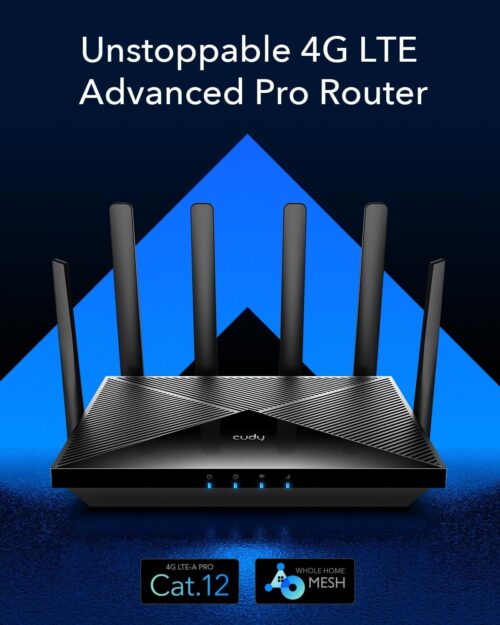 Routeur 4G Pro Cudy LT12 Cat12 Double SIM – 600 Mbps, Failover, Wi-Fi ...