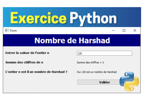 Solution Exercice 22 : Nombre de Harshad en Python avec illustration ...